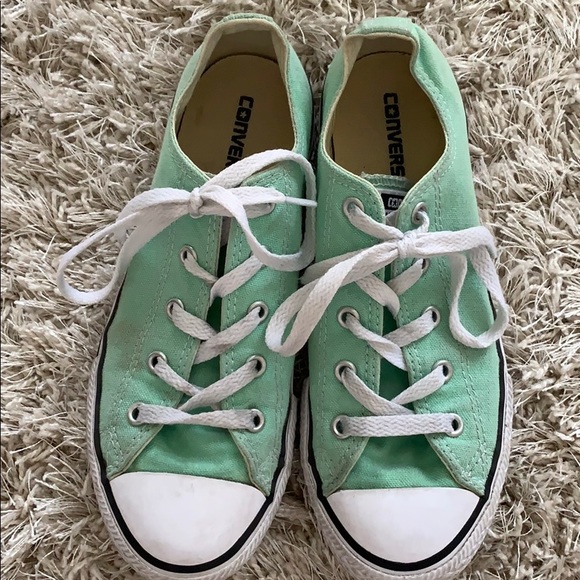 Converse | Shoes | Girls Converse Seafoam Green Size 3 | Poshmark